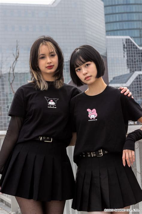 My Melody • T Shirt Black Kaomoji ® Official