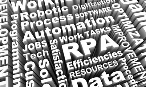 Rpa 로봇 프로세스 자동화 워드 콜라주 3d 일러스트 개선에 대한 스톡 사진 및 기타 이미지 개선 디지털 생성 이미지