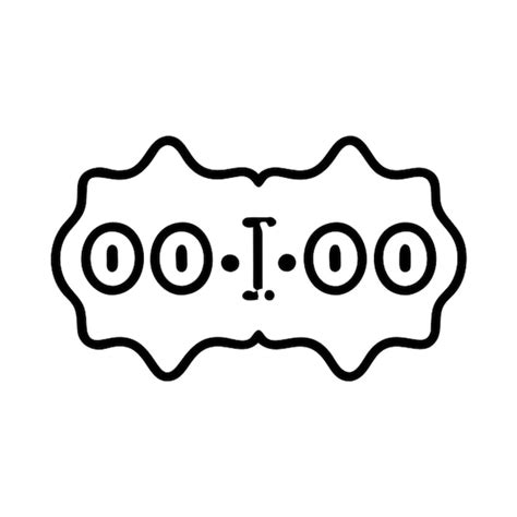 Premium Vector Binary Logic Icon Outline