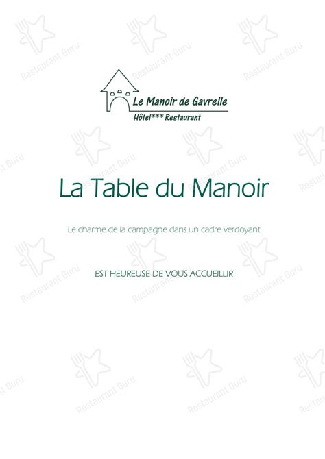 Menu Au Nicolas Restaurant Douai