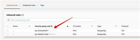 Amazon Web Services Getting Aws Security Group Rule Id Stack Overflow