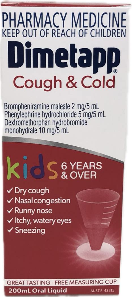 Dimetapp Dm Elixir 6 Years 200ml