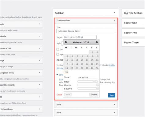 how to add a countdown timer widget in wordpress with free plugins