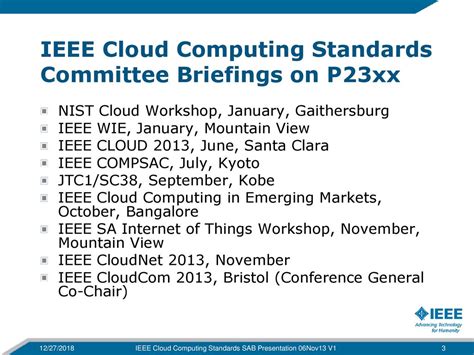 Ieee Cloud Computing Standards Committee Ppt Download