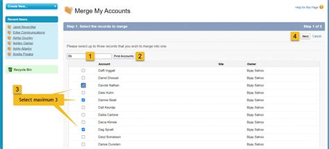 Merge Accounts In Salesforce