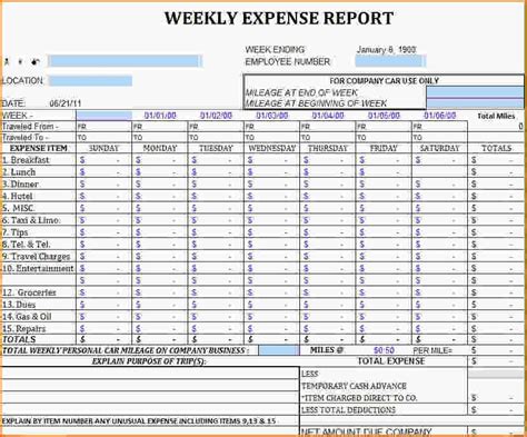 Expense Report Template Excel PROFESSIONAL TEMPLATES