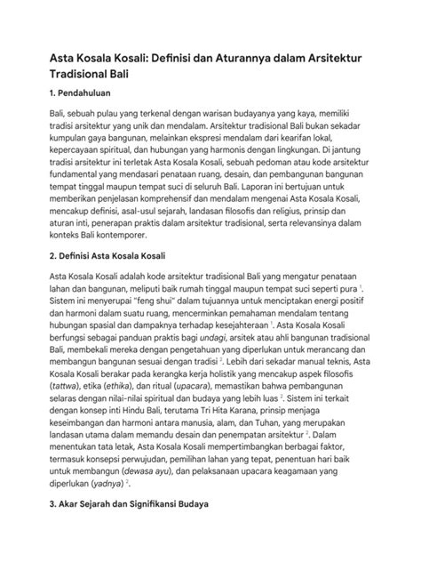 Asta Kosala Kosali Research Pdf