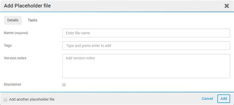 Add A Placeholder File