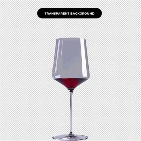 Premium Psd Red Wine Glass
