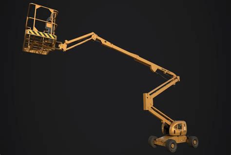 Gameart Assets Modeling Textring Artist Hardsurface Machinery Cranes Boomlift Games