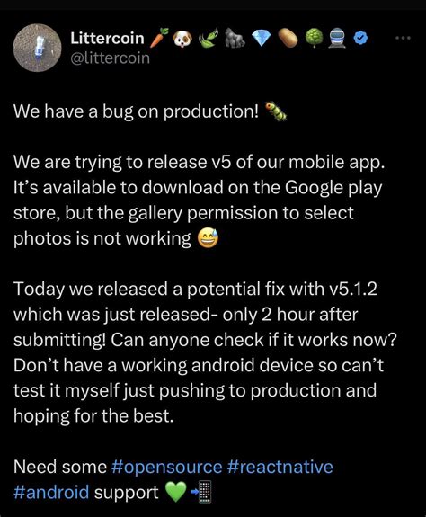 Android Bug In Production Ropenlittermap