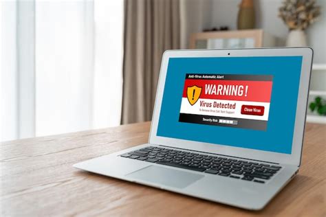 Premium Photo Virus Warning Alert On Computer Screen Detected Modish Cyber Threat Hacker