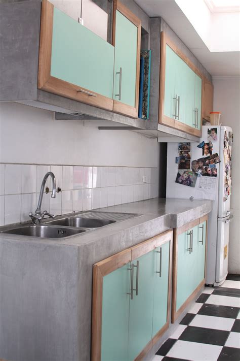 Cocina Con Terminación De Microcement En Gris Cocina De Cemento