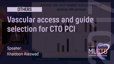 Vascular Access And Guide Selection For Cto Pci Mlcto Academy