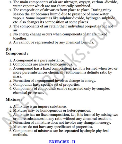 Selina Concise Chemistry Class 6 Icse Solutions Chapter 5 Pure Substances And Mixtures