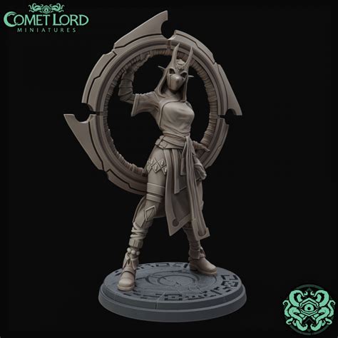 3d Printable Theia Astral Elf Bladesinger By Comet Lord Miniatures