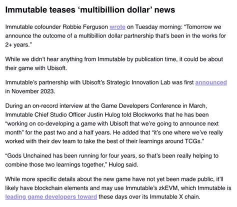 Immutable And Ubisoft Announce Might And Magic Fates Web3 Game From Multibillion Dollar