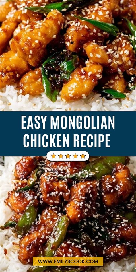 Easy Mongolian Chicken With Garlic Soy Sauce Delicious And Quick