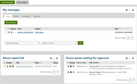 working with widget dashboards kentico xperience 10 documentation
