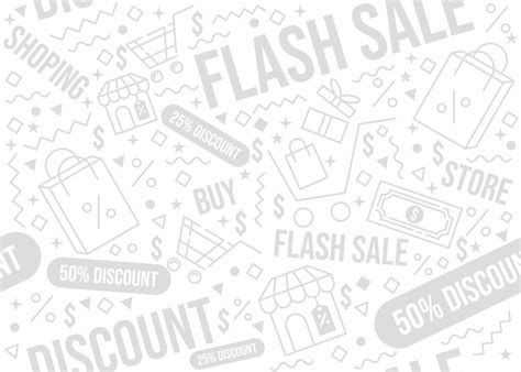 Premium Vector Shopping Pattern Or Background Design