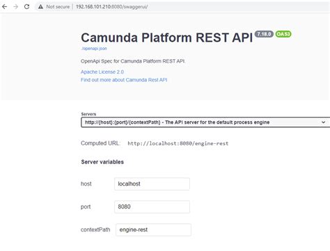 Camunda Bpm Platform Docker Image Swaggerui Discussion And Questions Camunda Forum