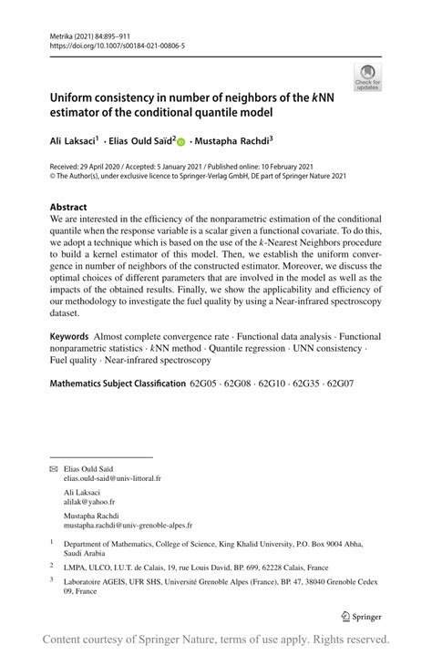 Uniform Consistency In Number Of Neighbors Of The Knn Estimator Of The Conditional Quantile