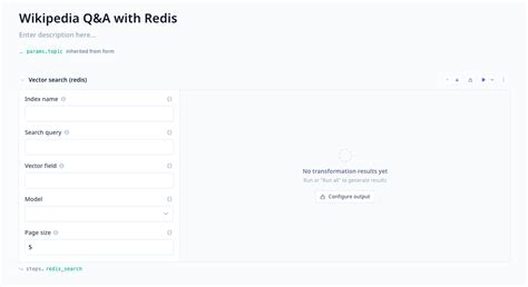 using redis vss in a large language model chain redis