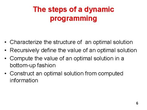 Dynamic Programming Lecture 8 1 Dynamic Programming History