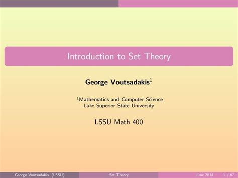 Pdf Introduction To Set Theory · Introduction To Set Theory George