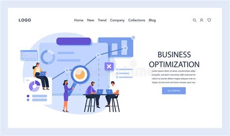 Business Optimization In Focus Teams Collaborate On Data Driven Insights Stock Vector