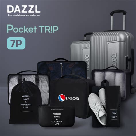 21 Dazzl 다즐 포켓트립 여행용 멀티파우치 7종세트고급케이스제공풀칼라인쇄