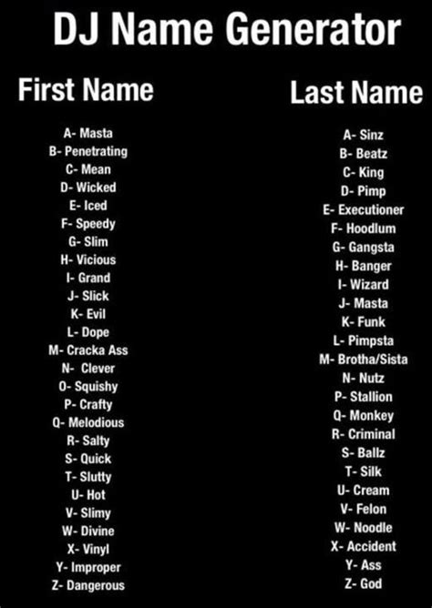 Rapper Names List Name Generator