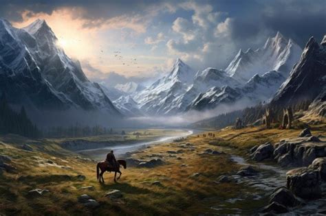 Premium Ai Image A Beautiful Grazing Field Rpg Scenario