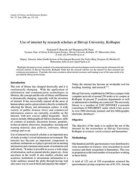 analysis of internet usage patterns and preferences among research