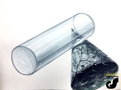 질감묘사 개체묘사 유리기둥 원뿔모양 돌 예비반 연구작 Orte