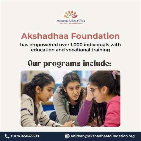 Akshadhaa Assisted Living On Linkedin Akshadhaa Foundation Has Empowered Over 1000 Individuals