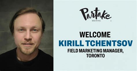 Were Excited To Welcome Kirill Tchentsov To Partake Kirill Joins The