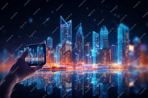 Premium Ai Image Artificial Intelligence Looking At Smart City Ai Control City Infrastructure