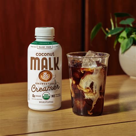 Unsweetened Coconut Milk Coffee Creamer Dairy Free Malk