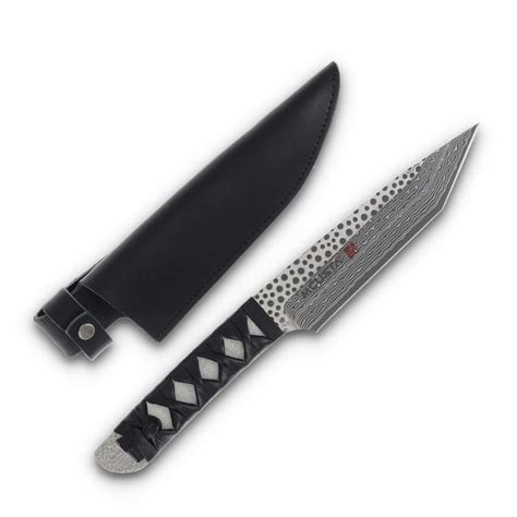 Mcusta Mc 24 Tanto W Pouch Spg2 Damascus Blade Handle Mc 241gd