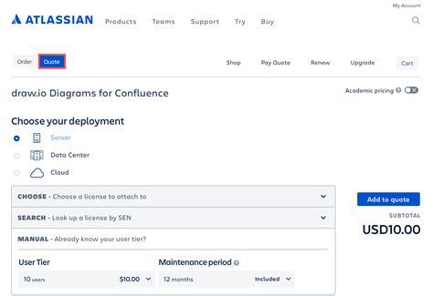 Get A Quote For Draw Io For Confluence Server