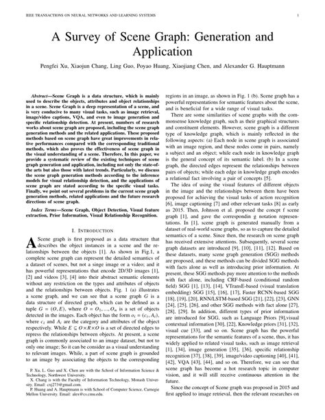 Pdf A Survey Of Scene Graph Generation And Application