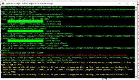 Installation Tried Installing The Alpaca Trading Api And I Got An Error Super User