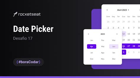 Date Picker • Desafio 17 Figma