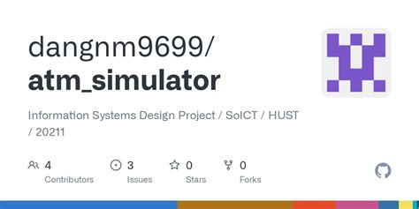 GitHub Dangnm Atm Simulator Information Systems Design Project SoICT HUST