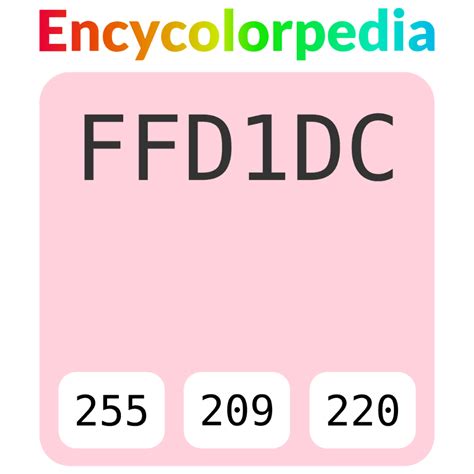 Пастельно розовый Ffd1dc Шестнадцатеричный Код Цветов Otoño