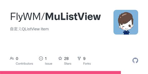 Github Flywmmulistview 自定义qlistview Item