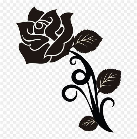 Flower Rose Logo Design Concept Template Vector Stock