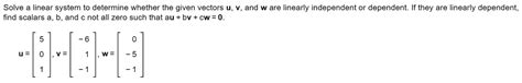 Solved Solve A Linear System To Determine Whether The Given Chegg