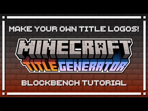 Minecraft Logo Designer